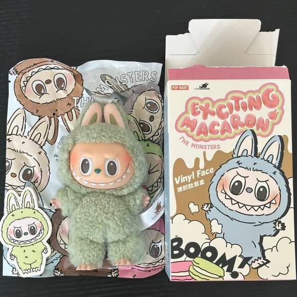 POP MART | Accessories | Authentic Popmart Labubu Macaron Green Vinyl ...